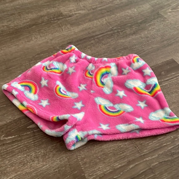 Bottoms | Rainbow Fuzzy Shorts | Poshmark